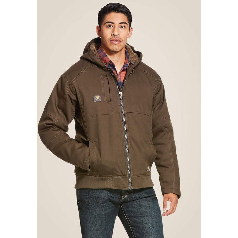 Ariat Men's Rebar DuraCanvas Water Repellent Jacket Wren - 10027842