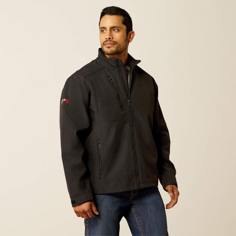 Ariat Men's Flame Resistant Team Logo Softshell Flame Resist Jacket Bl
