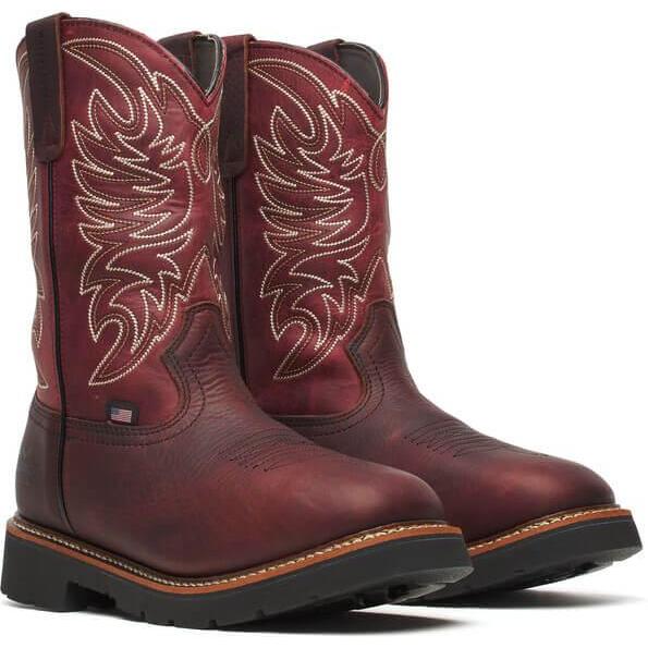 Thorogood Men's Crimson 11" Waterproof Western Work Boot - Chili - 814