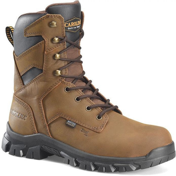 Carolina Men's Gruntz 8" Steel Toe Waterproof Slip Resistant Work Boot