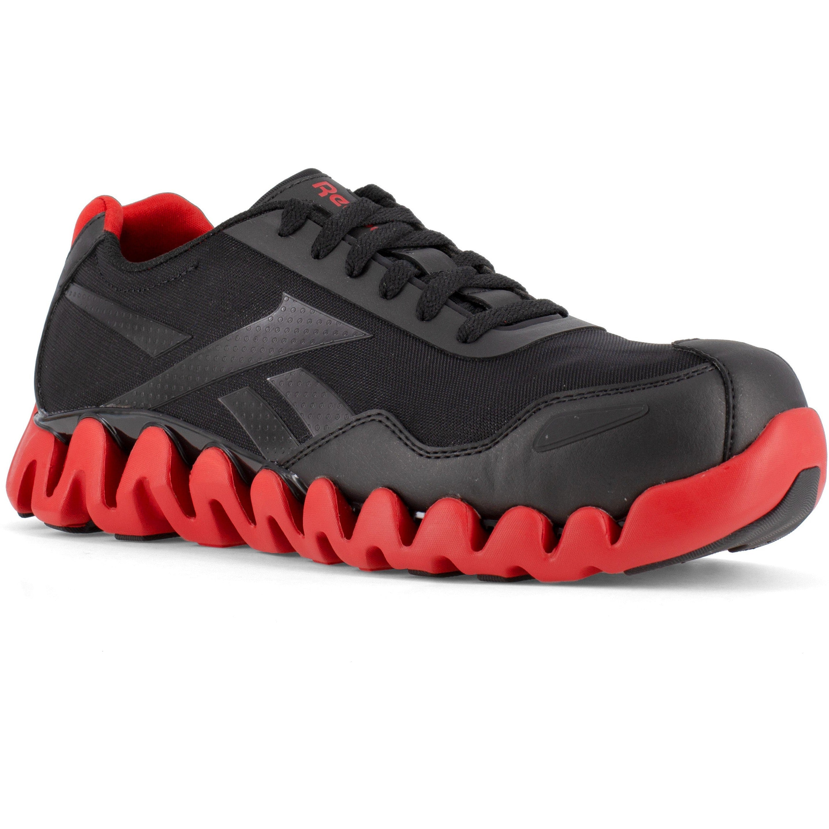 Reebok Men's Zig Pulse Comp Toe Athletic Work Shoe- Black- RB3016