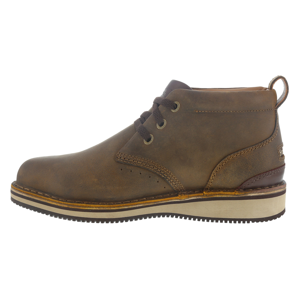 Rockport Men's Prestige Point Steel Toe Chukka Work Shoe - Brown - RK2