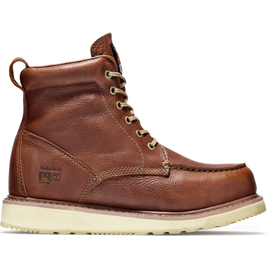 Timberland PRO Men's Wedge 6" Soft Toe Wedge Work Boot - Rust - TB1530