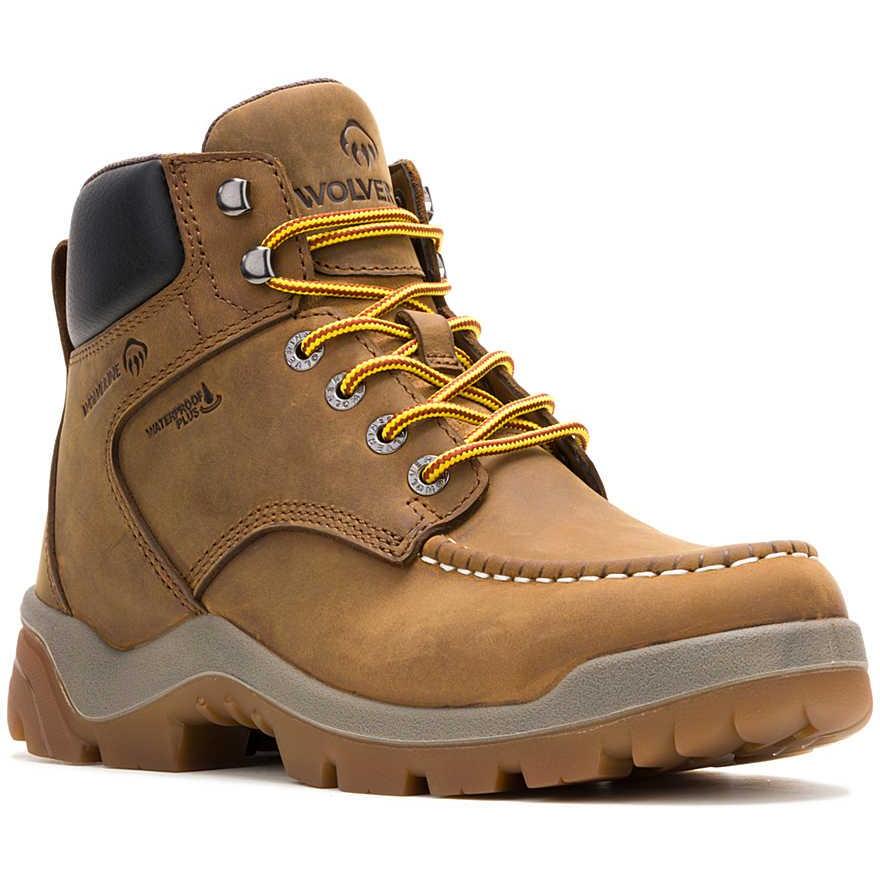 Wolverine Men's Vantage Ft HyperRest 6" Moc Toe Waterproof Work Boot